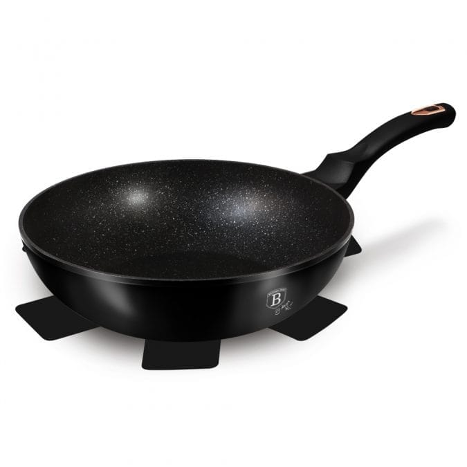 BH1638 Wok Tiganj 28cm BerlingerHaus Black Rose Collection - Telestar ...